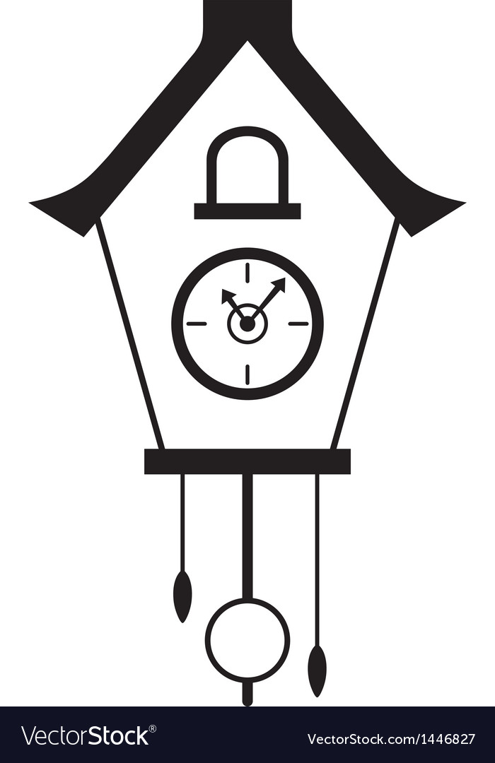 Cuckoo clock Royalty Free Vector Image - VectorStock