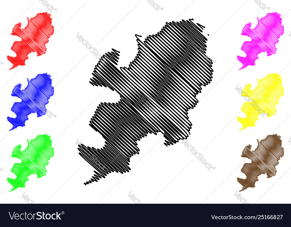 Daegu map Royalty Free Vector Image - VectorStock