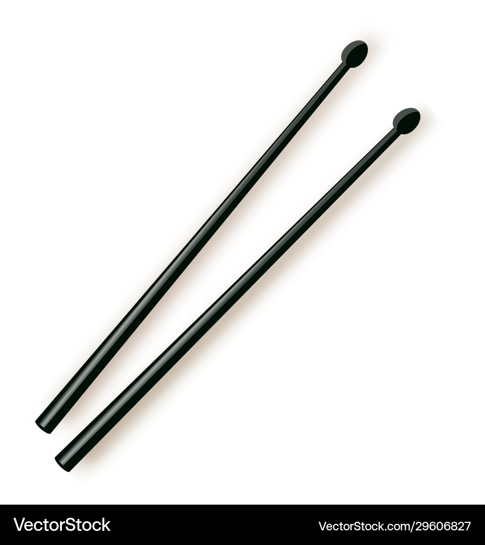 Drumsticks or drum sticks rock or jazz Royalty Free Vector