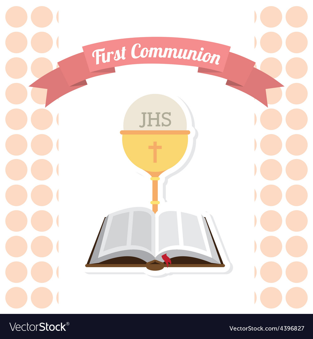 First communion Royalty Free Vector Image - VectorStock