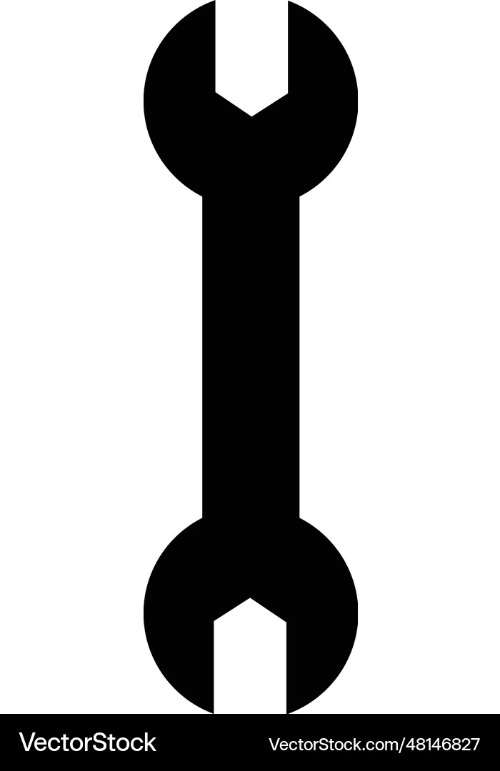 Repair icon tool symbol isolated on white Vector Image