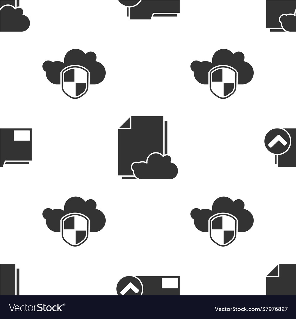 Set document folder and check mark cloud storage Vector Image Set document folder and check mark cloud storage Vector Image