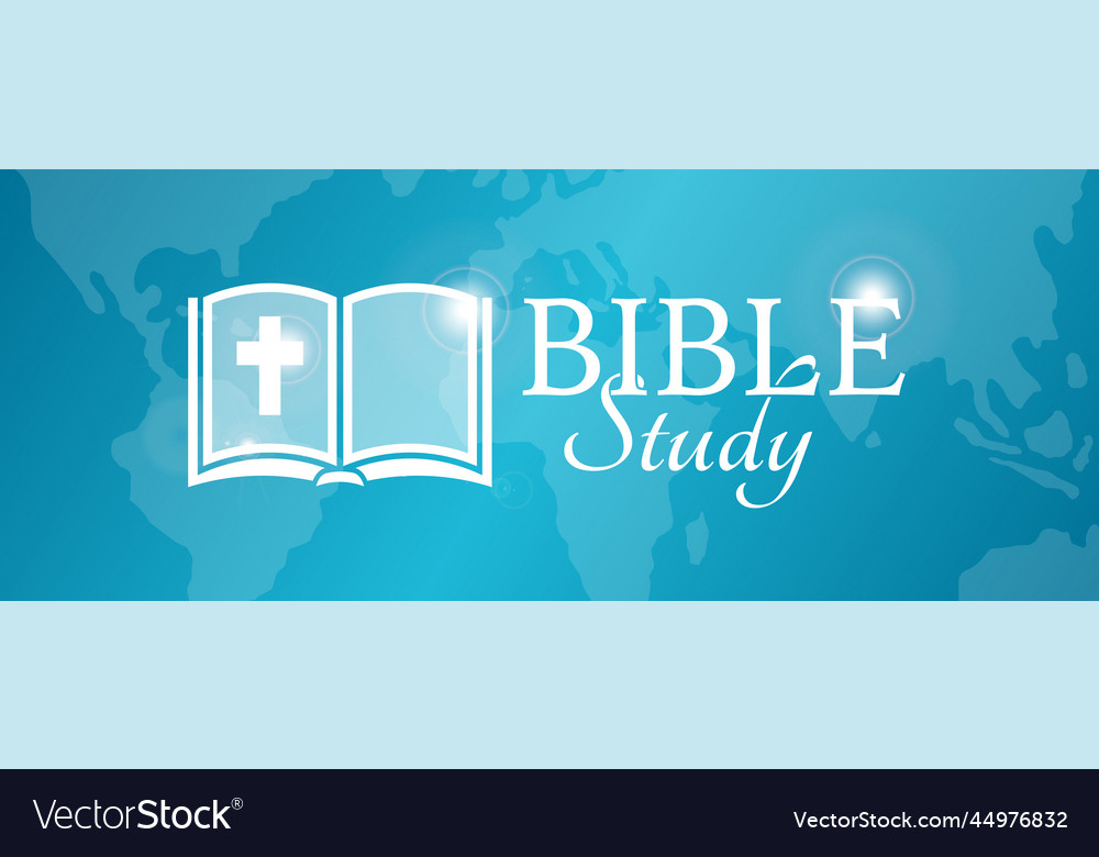 Bible Study Background Royalty Free Vector Image