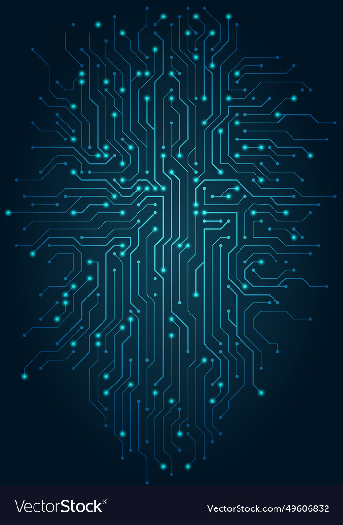 High-tech technology background texture circuit Vector Image