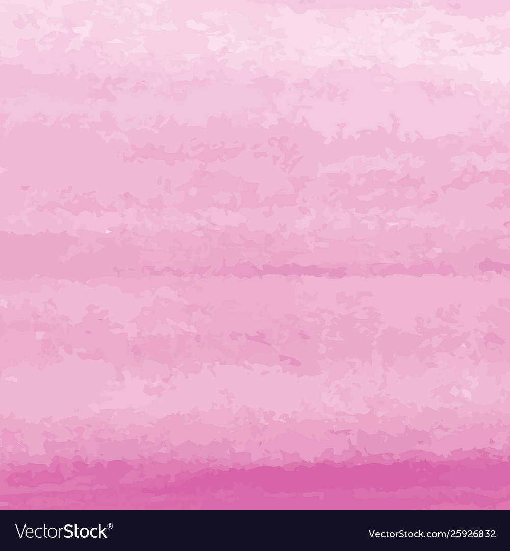 Pink watercolor texture background hand painted Vector Image