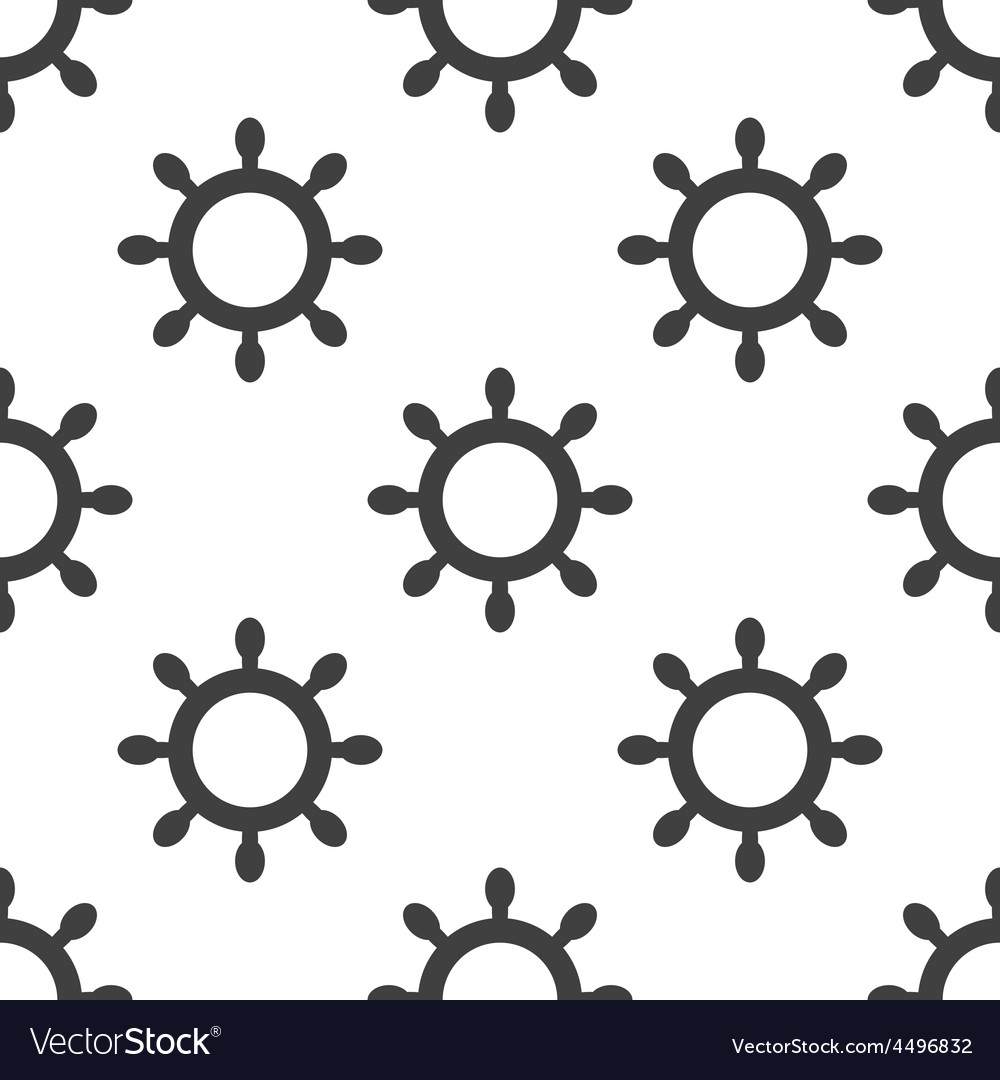 Ship wheel seamless pattern Royalty Free Vector Image
