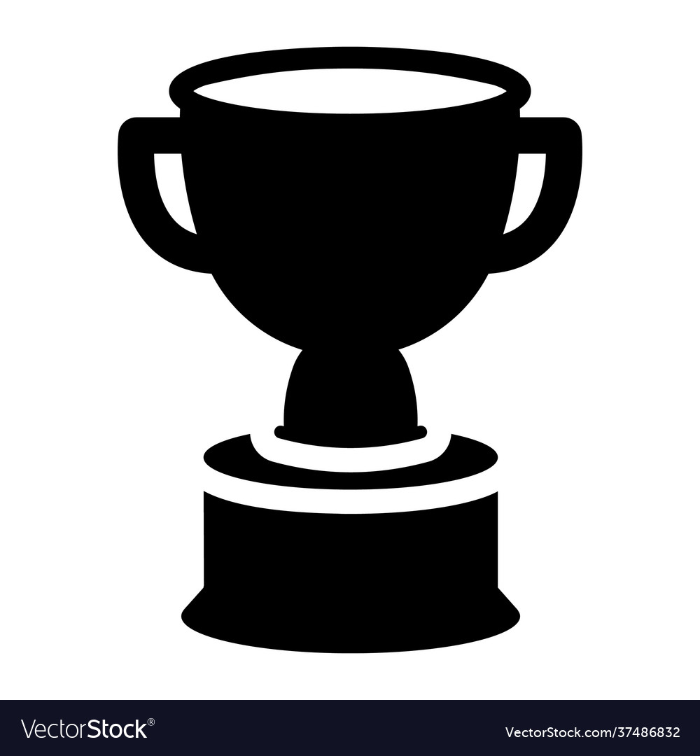 Winner trophy Royalty Free Vector Image - VectorStock