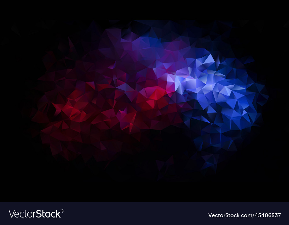 Abstract irregular polygon background - space Vector Image