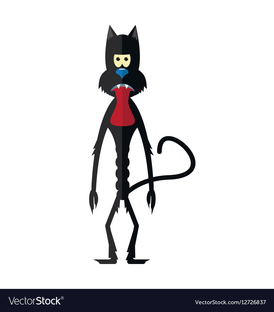 Funny cat Royalty Free Vector Image - VectorStock