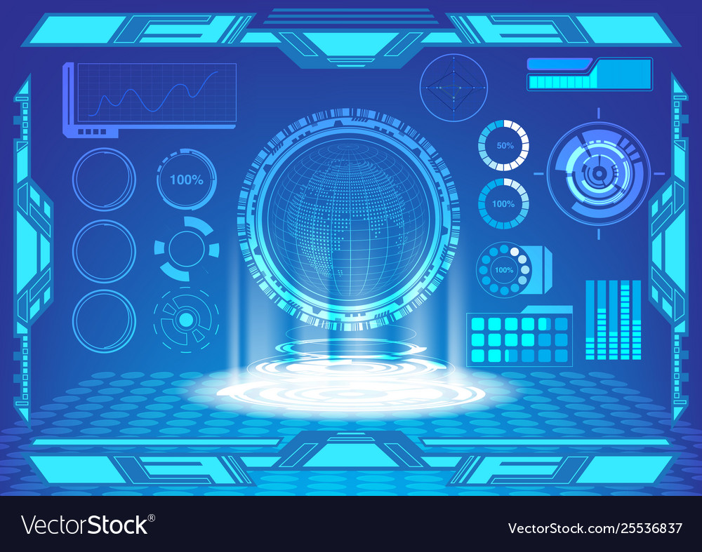 Hud interface Royalty Free Vector Image - VectorStock