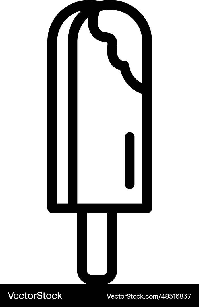 Ice cream food doodle icon Royalty Free Vector Image