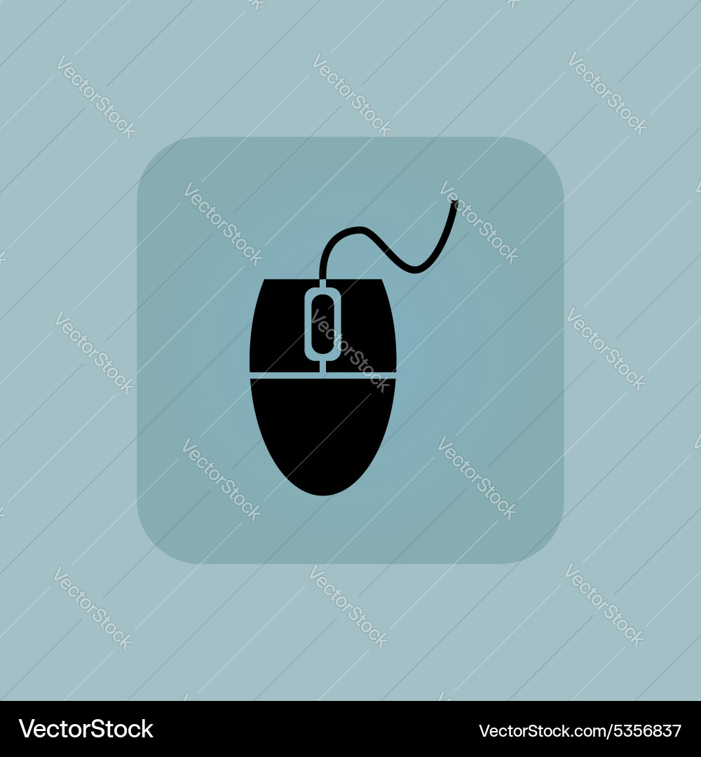 Pale blue mouse controller icon Royalty Free Vector Image