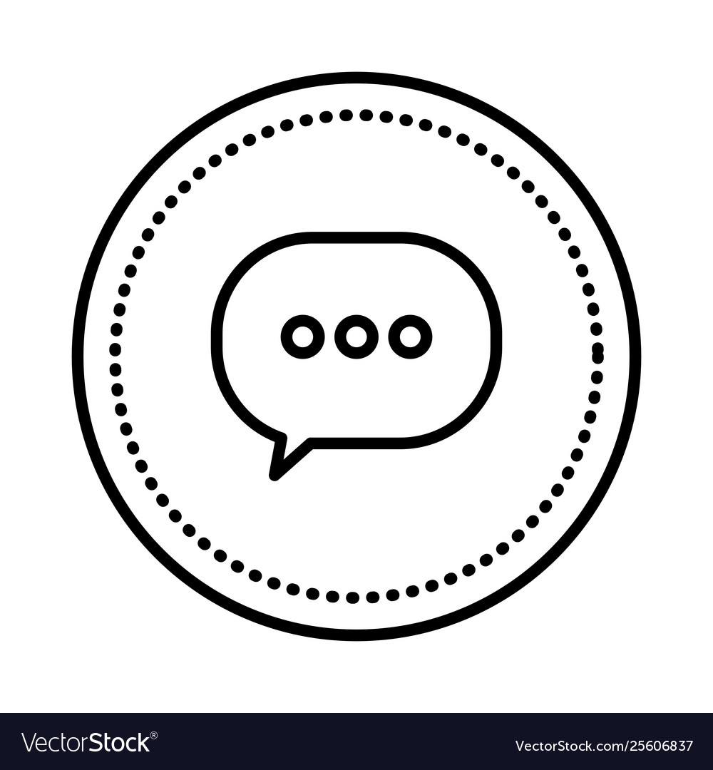 Speech bubble message icon Royalty Free Vector Image