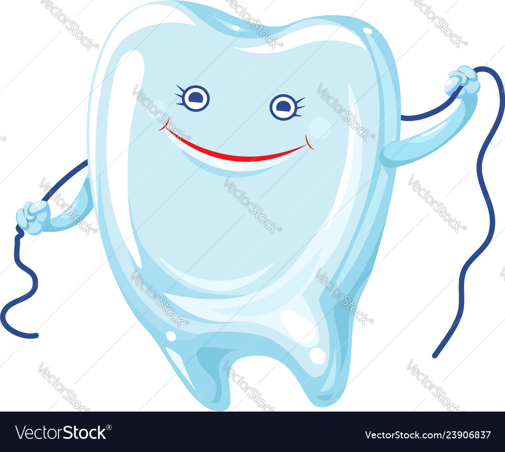 Tooth floss icon cartoon style Royalty Free Vector Image Tooth floss icon cartoon style Royalty Free Vector Image
