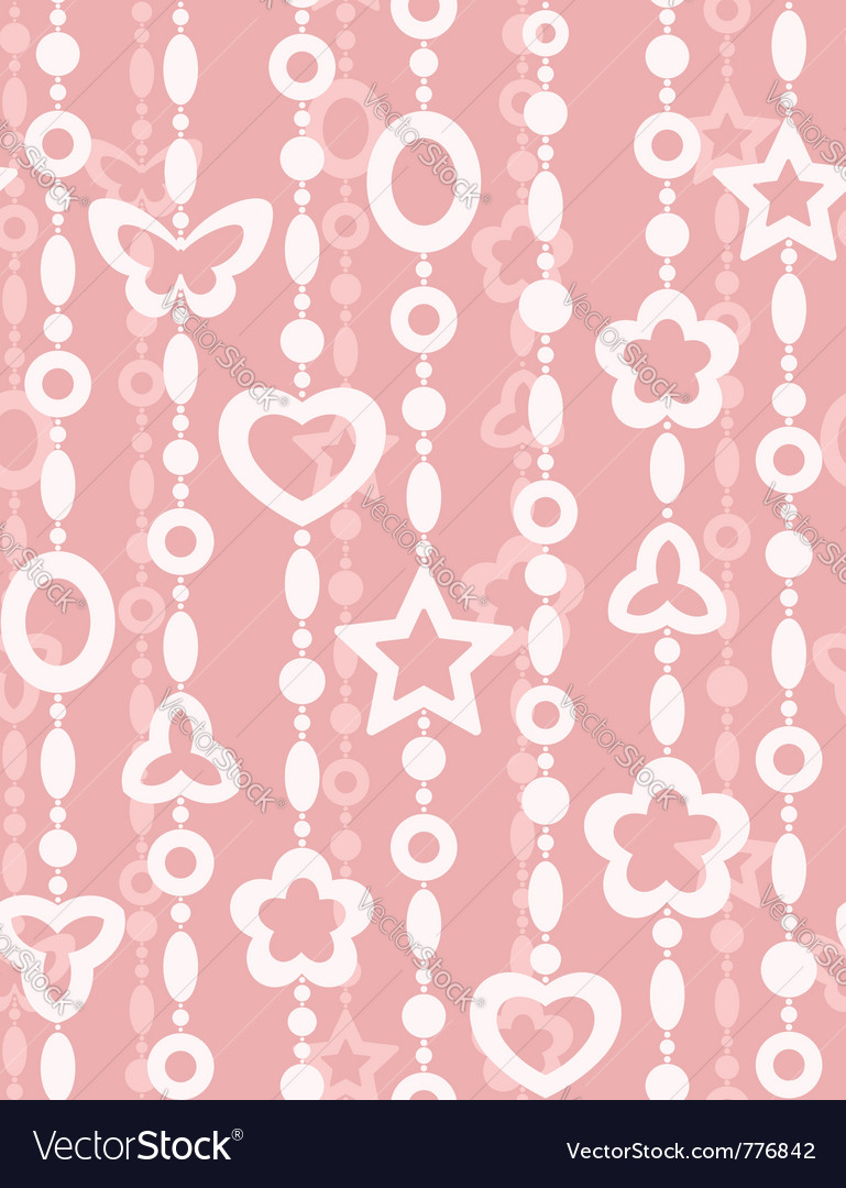 Abstract beads - seamless pattern Royalty Free Vector Image