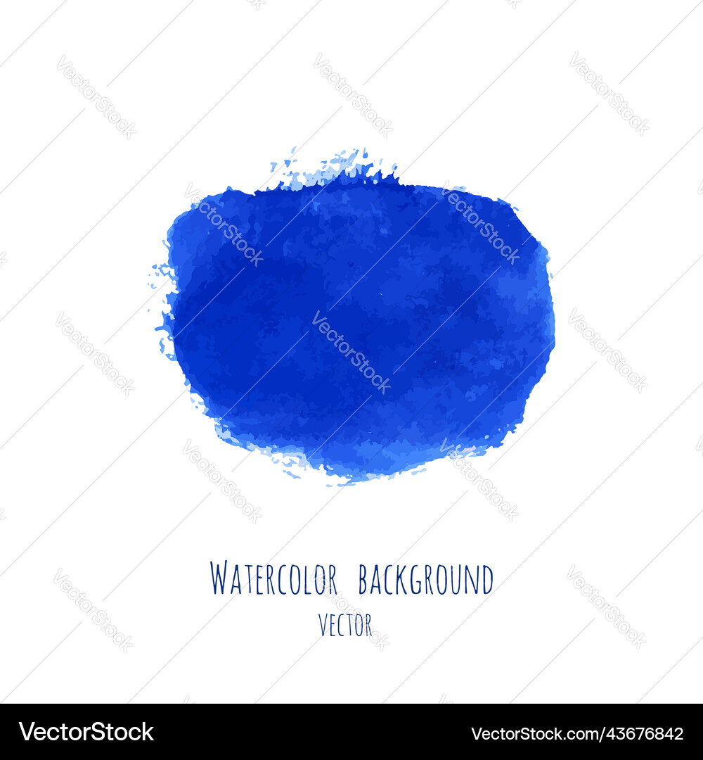 Marina navy blue indigo watercolor texture Vector Image