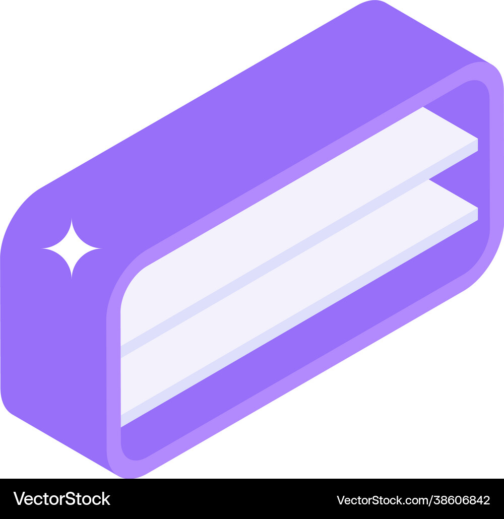 Plastic rack Royalty Free Vector Image - VectorStock