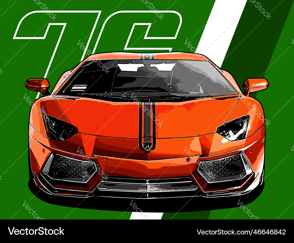 Sport car template for graphic design Royalty Free Vector