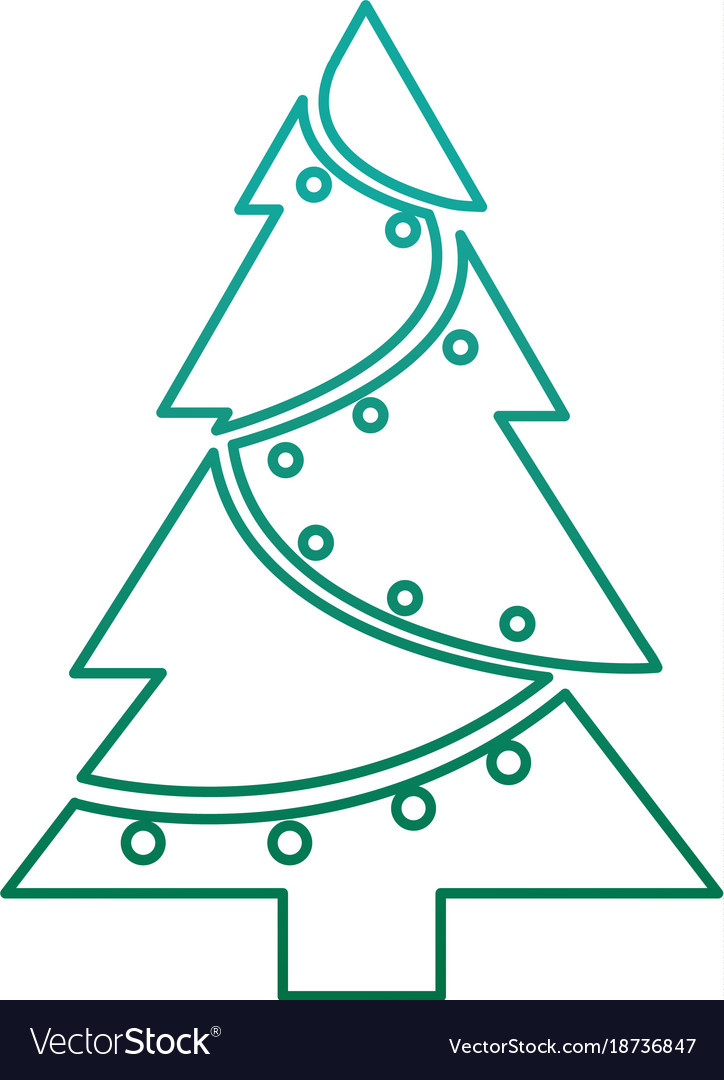 Isolated pine tree design Royalty Free Vector Image