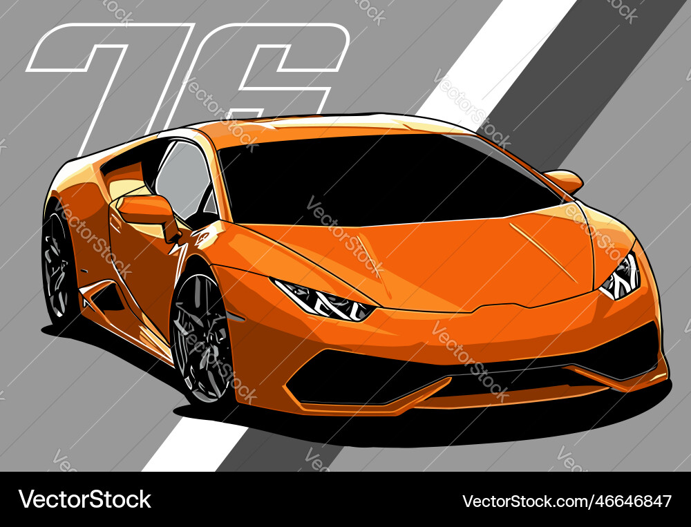 Sport car template for graphic design Royalty Free Vector