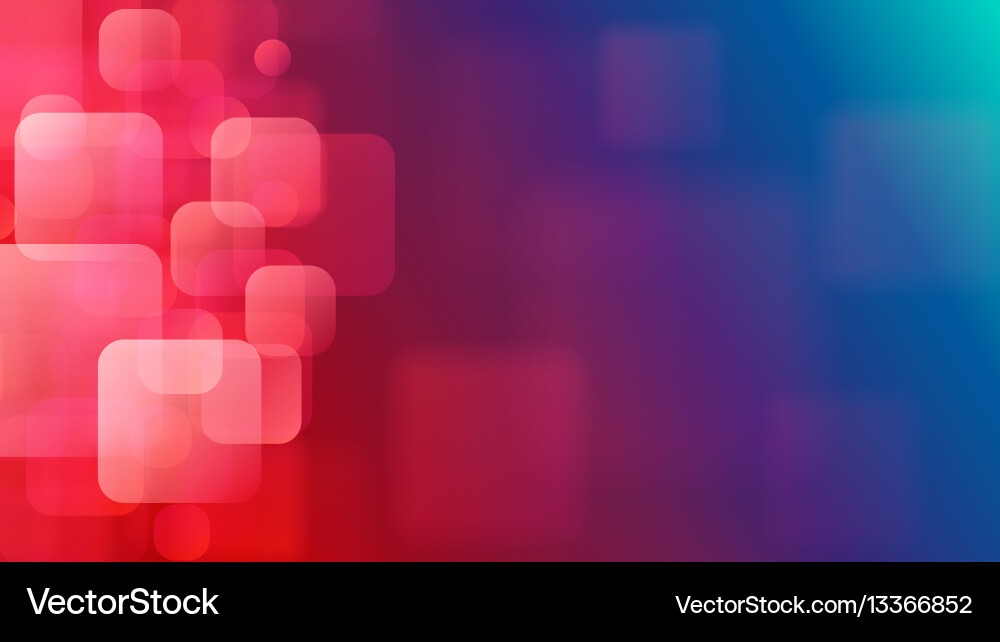 Abstract background of blurry squares Royalty Free Vector
