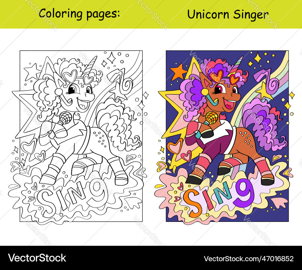 Popstar Coloring Pages