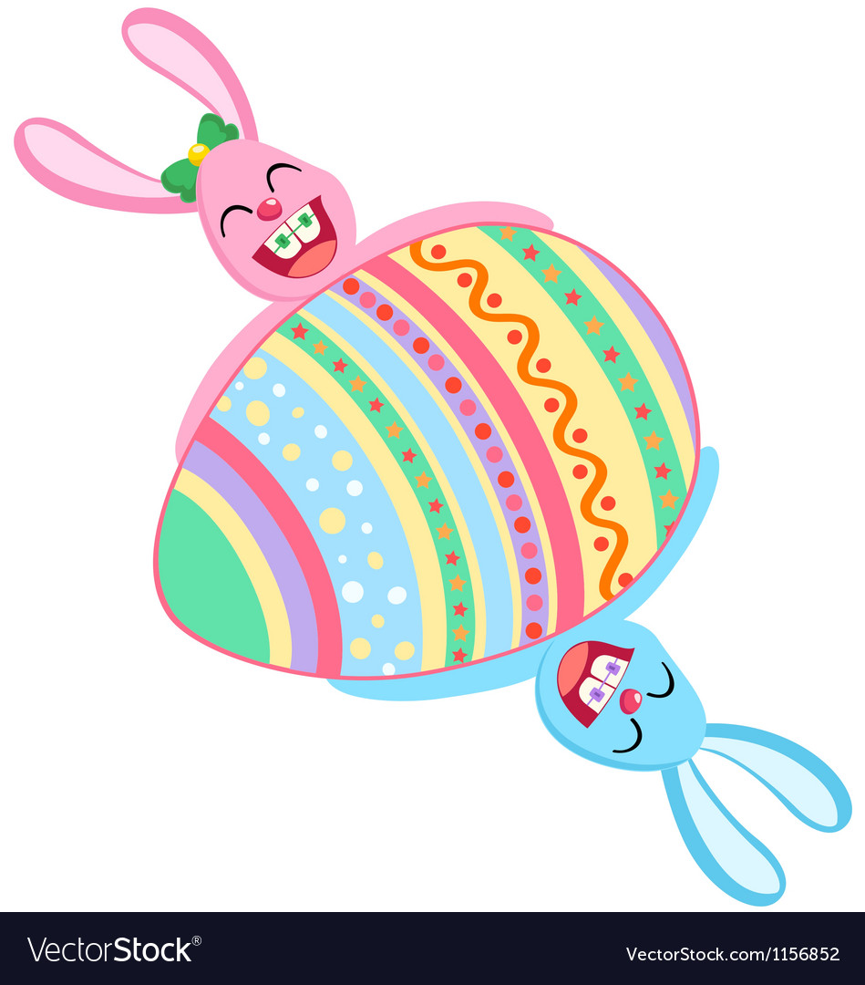 Easter rabbit Royalty Free Vector Image - VectorStock
