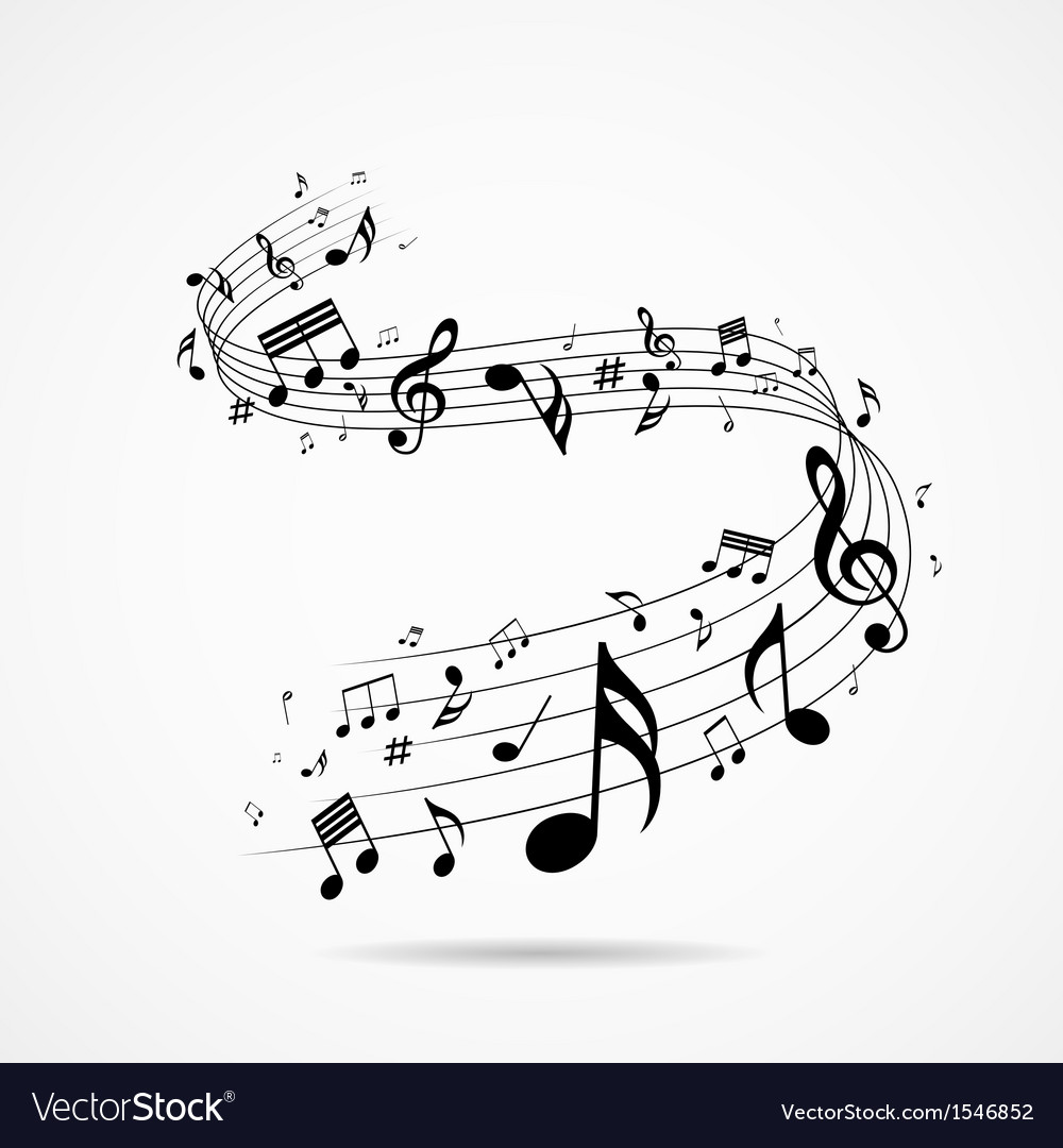 Musical notes design background Royalty Free Vector Image