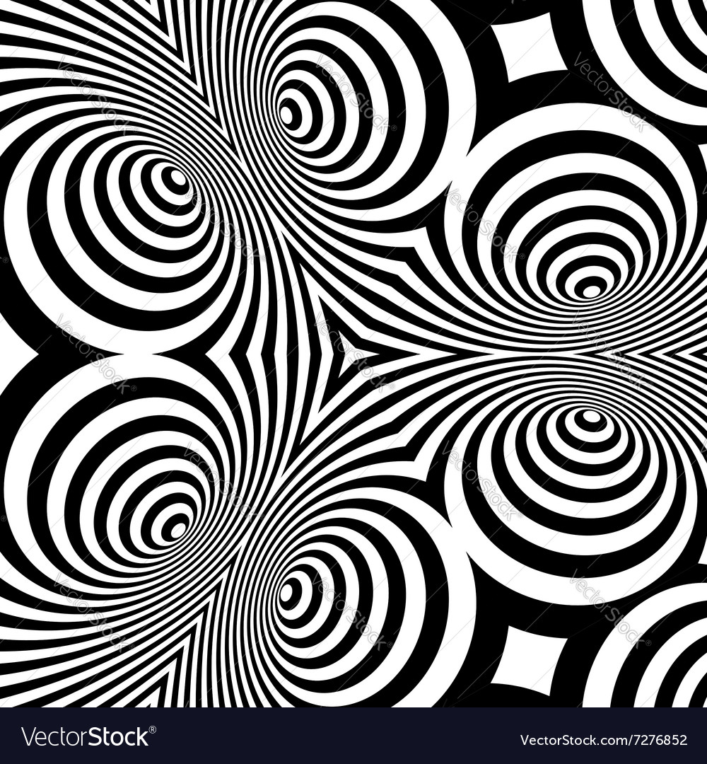 Optical Illusion Pattern Royalty Free Vector Image