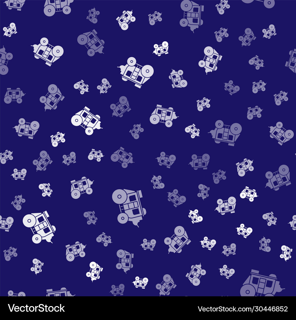 White western stagecoach icon isolated seamless Vector Image