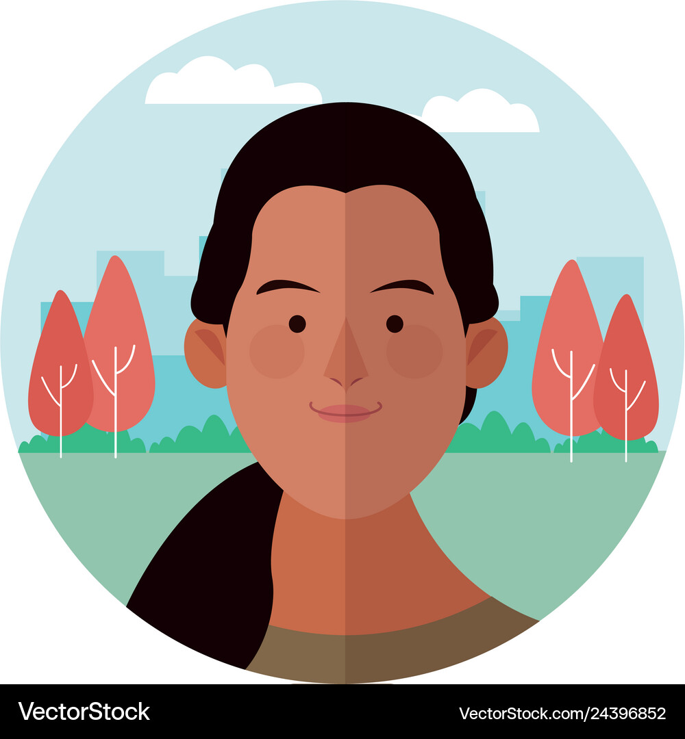 Woman face cartoon Royalty Free Vector Image - VectorStock
