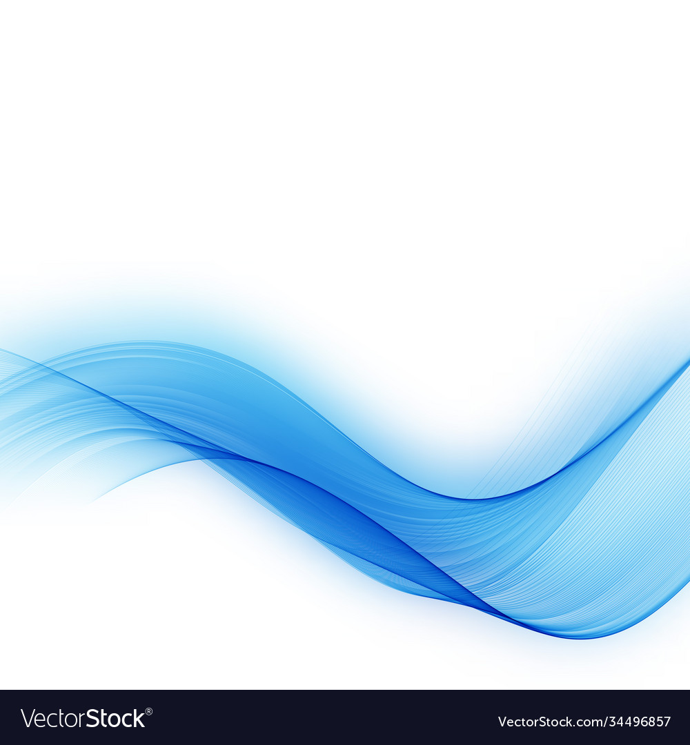 Abstract Color Wave Design Element Blue Eps Vector Image