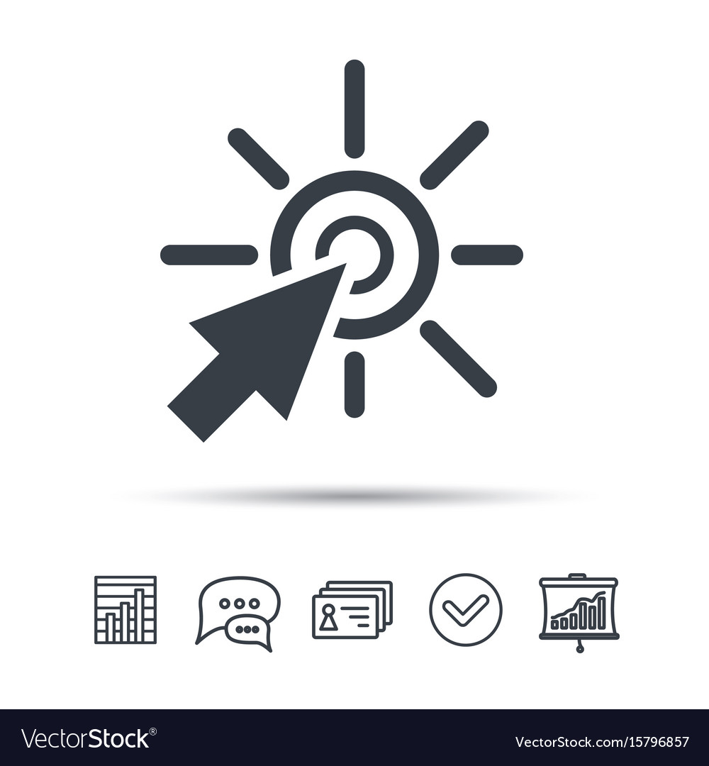 Click icon computer mouse cursor sign Royalty Free Vector