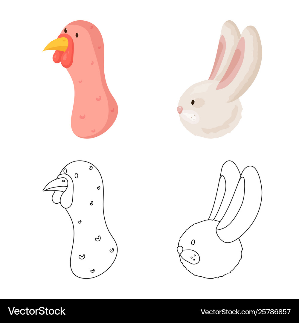 Design agriculture and breeding sign Royalty Free Vector