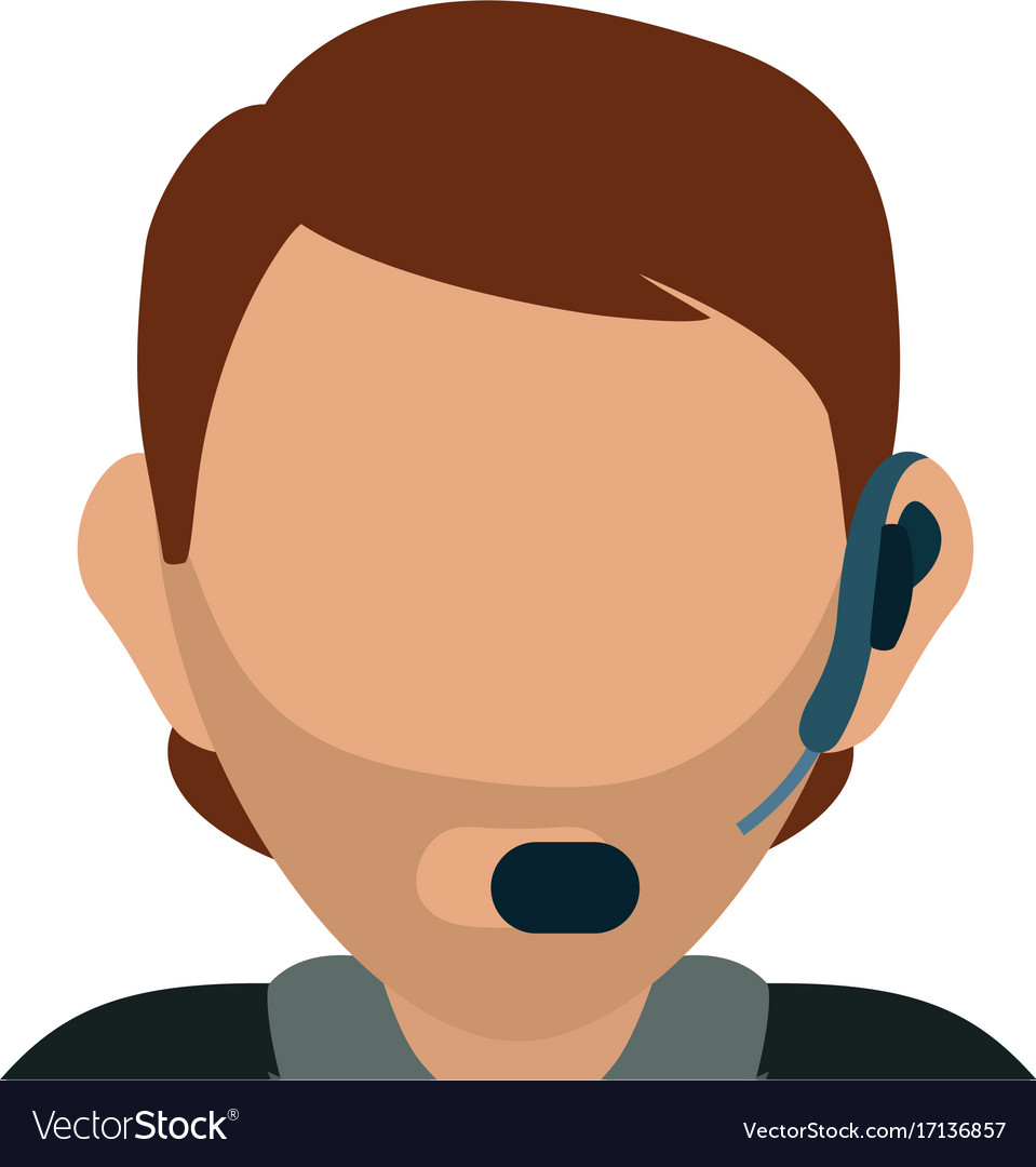 Operator man Royalty Free Vector Image - VectorStock