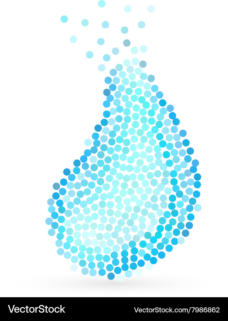 Abstract creative concept icon of water Royalty Free Vector