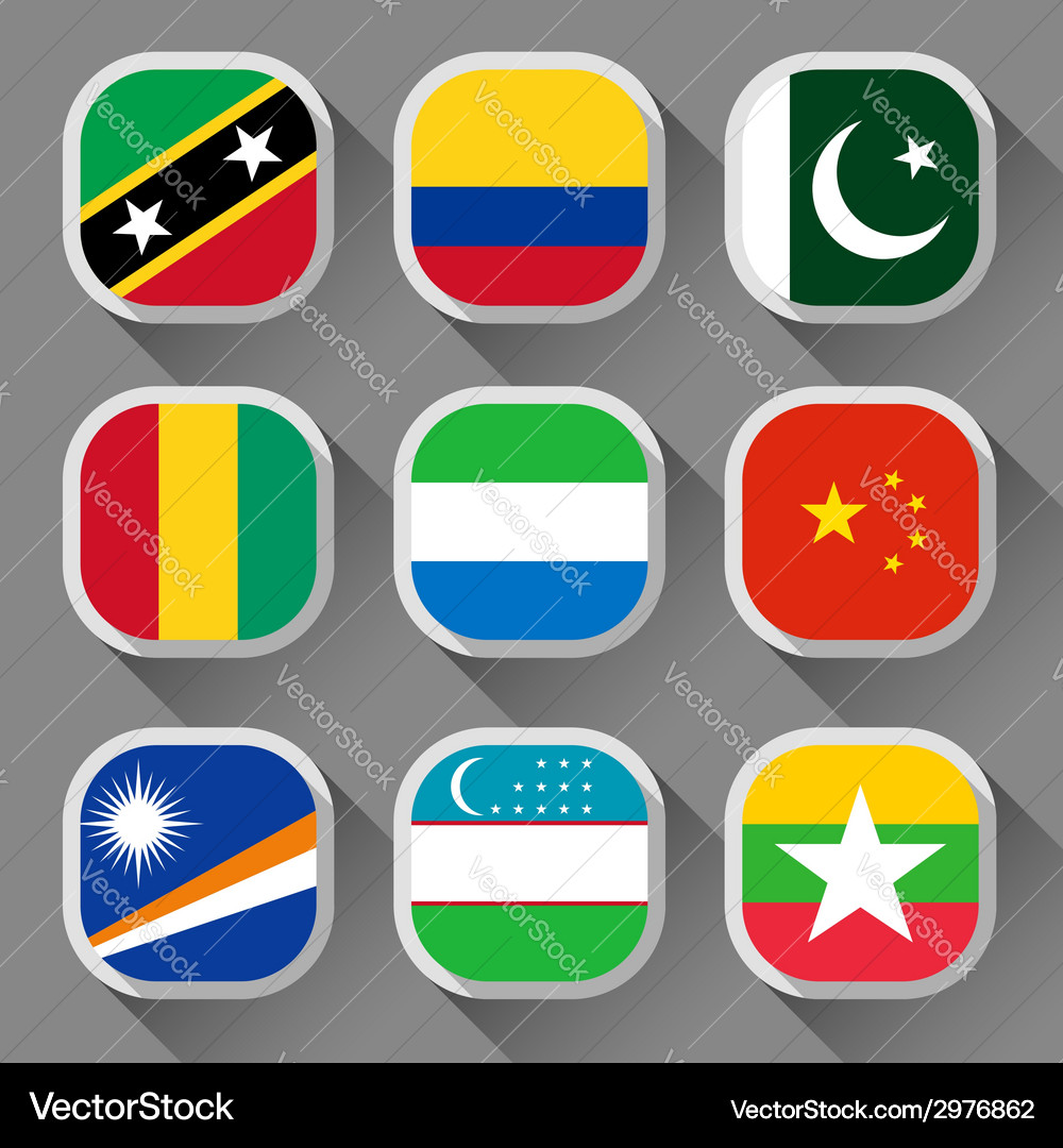 Flags of the world Royalty Free Vector Image - VectorStock