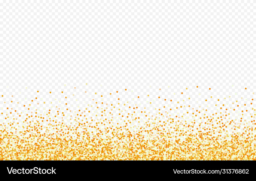 Golden glow isolated transparent background Vector Image
