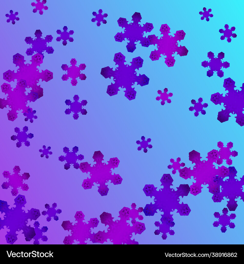 New year winter poster abstract falling snow Vector Image