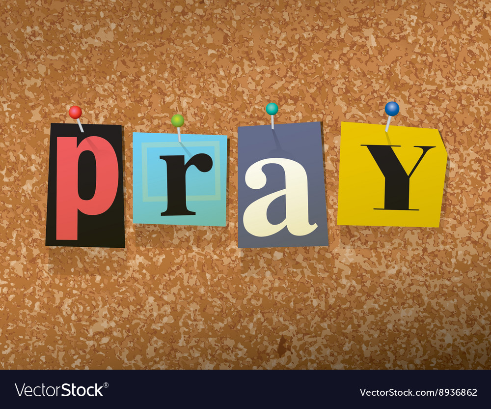 Pray Concept Royalty Free Vector Image - VectorStock