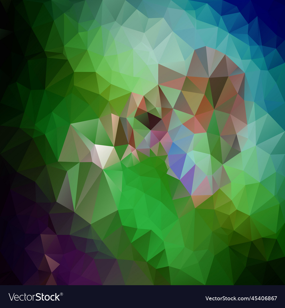 Abstract Irregular Polygon Square Background Green
