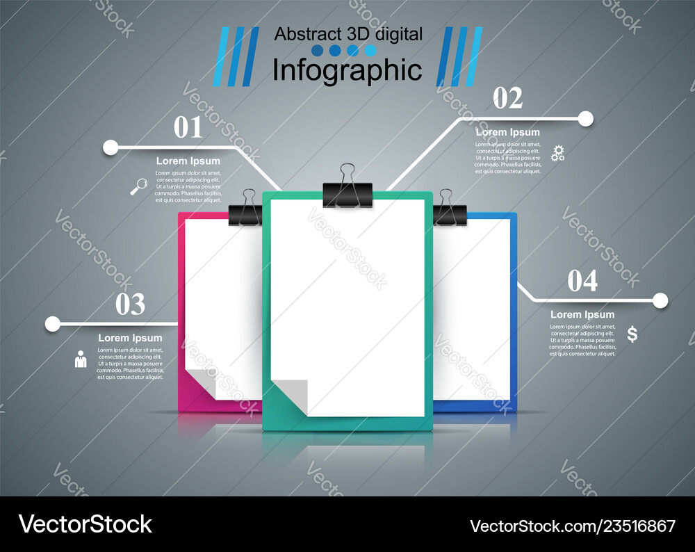 Business education office - infographic Royalty Free Vector