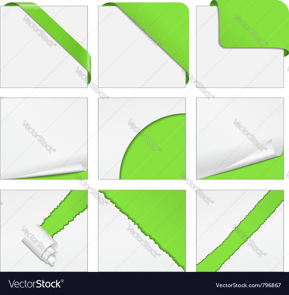 Corner design elements Royalty Free Vector Image