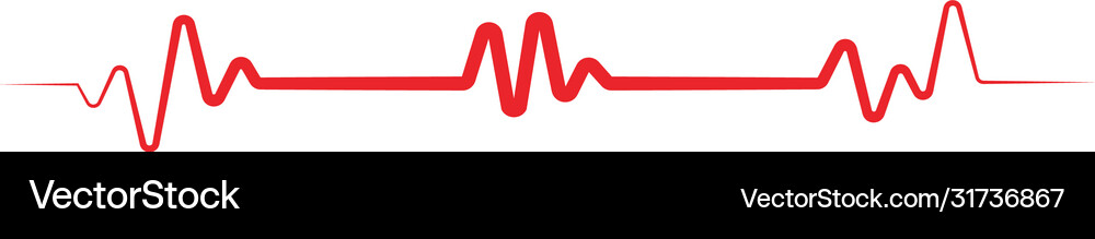 Heartbeat Medical Pulse Royalty Free Vector Image