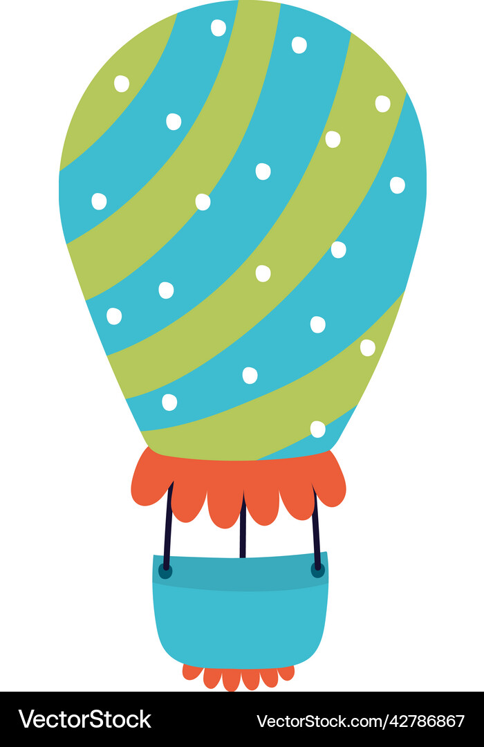 Hoy air balloon icon Royalty Free Vector Image