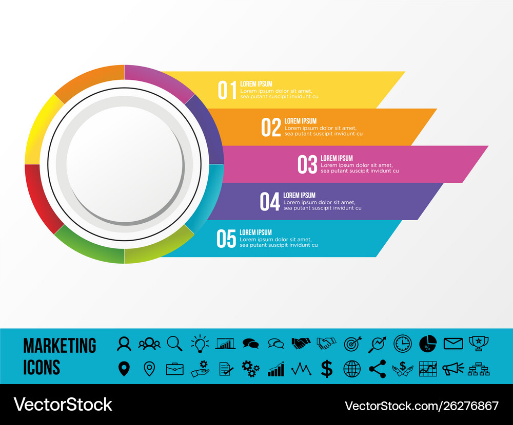Infographics elements template design business Vector Image