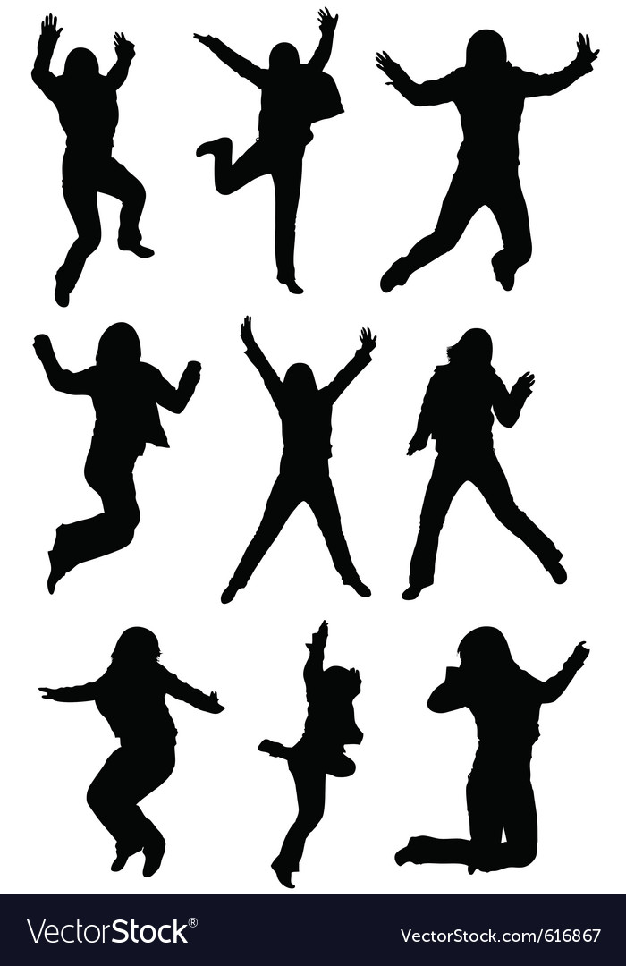 Jumping Royalty Free Vector Image - VectorStock