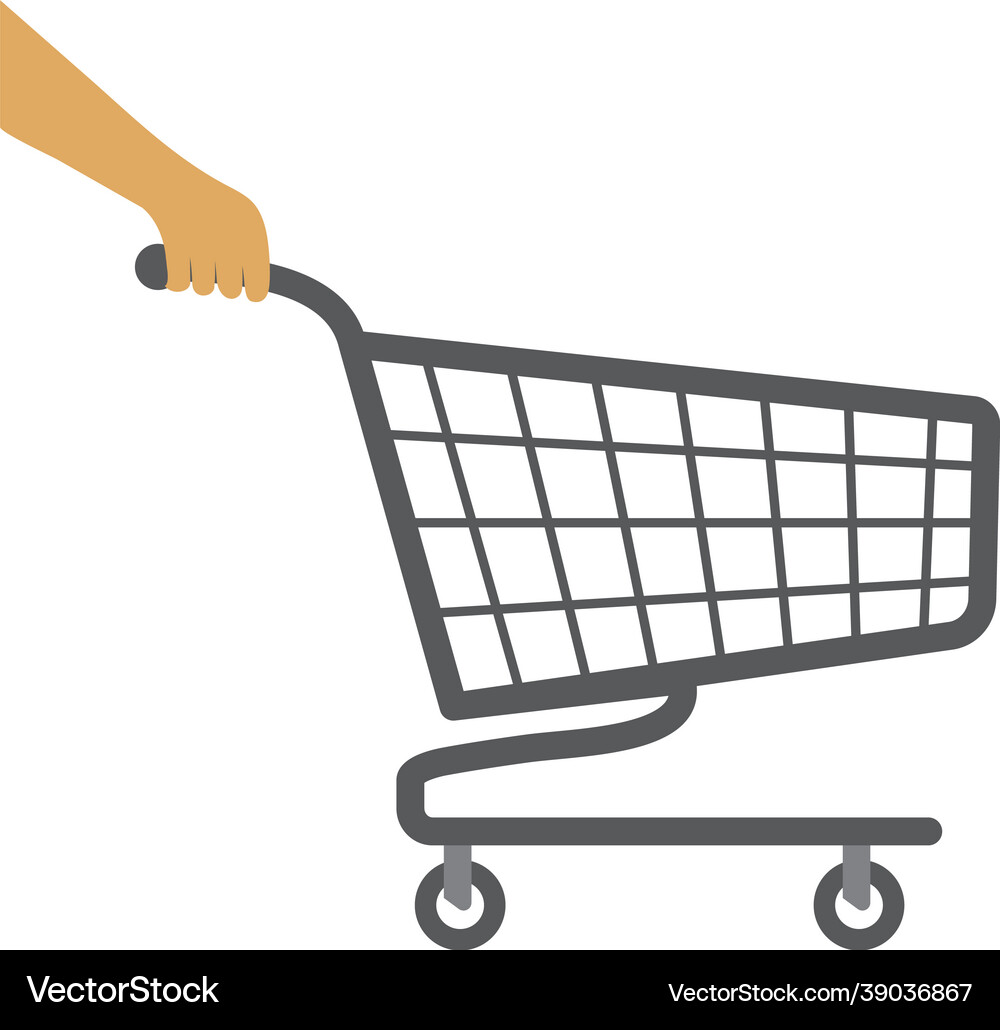 Shopping cart icon design template Royalty Free Vector Image