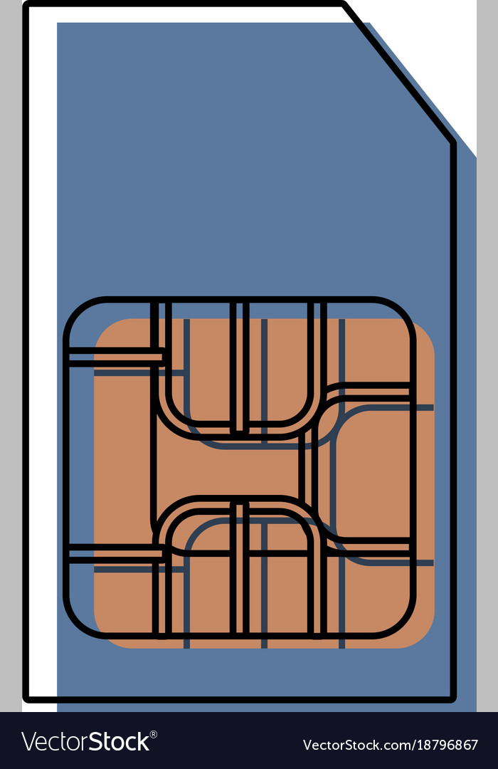 Sim card Royalty Free Vector Image - VectorStock