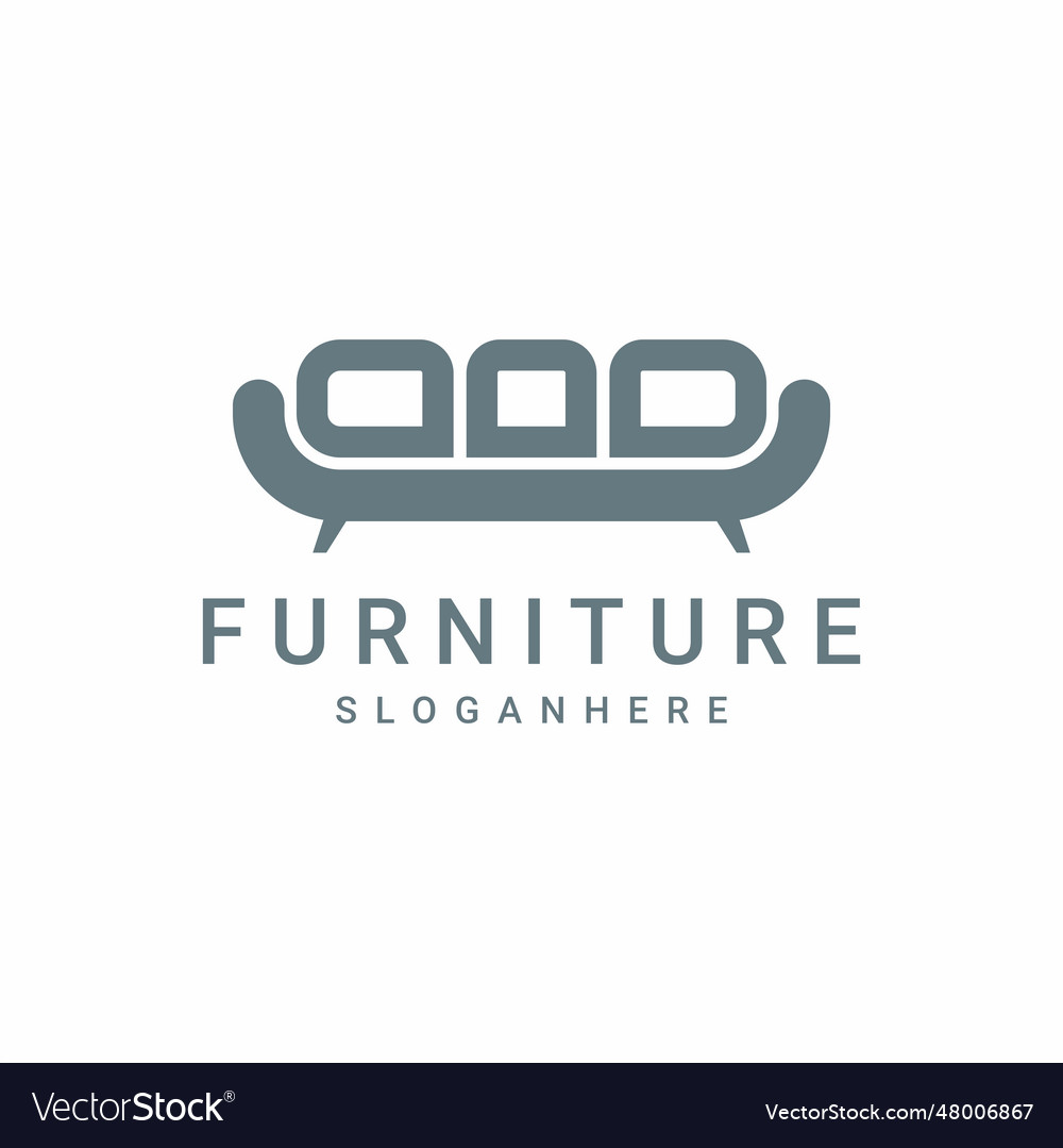 Sofa logo Royalty Free Vector Image - VectorStock